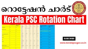 Kerala PSC Rotation Chart|റൊട്ടേഷൻ ചാർട് |Rotation Chart PSC ...